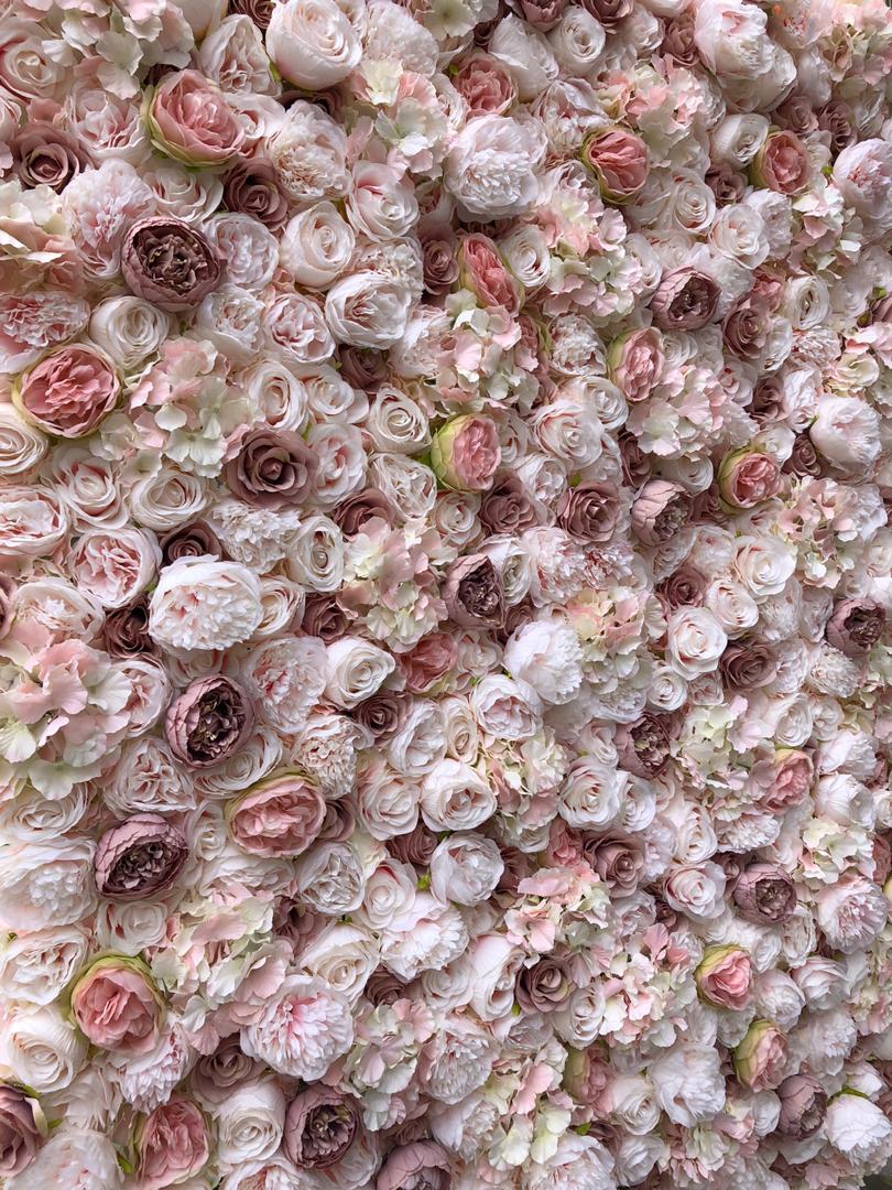 Pink Blush Flower Wall - Flower Walls to Buy or Hire